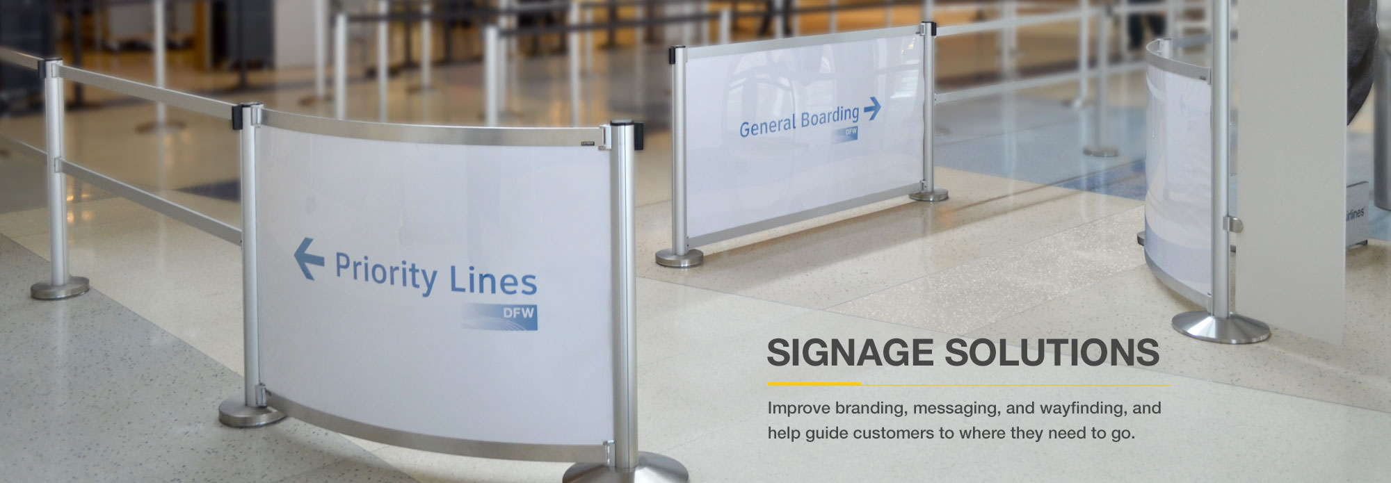 Signage Solutions | Stanchion Signs, Sign Stands, Sign Panel