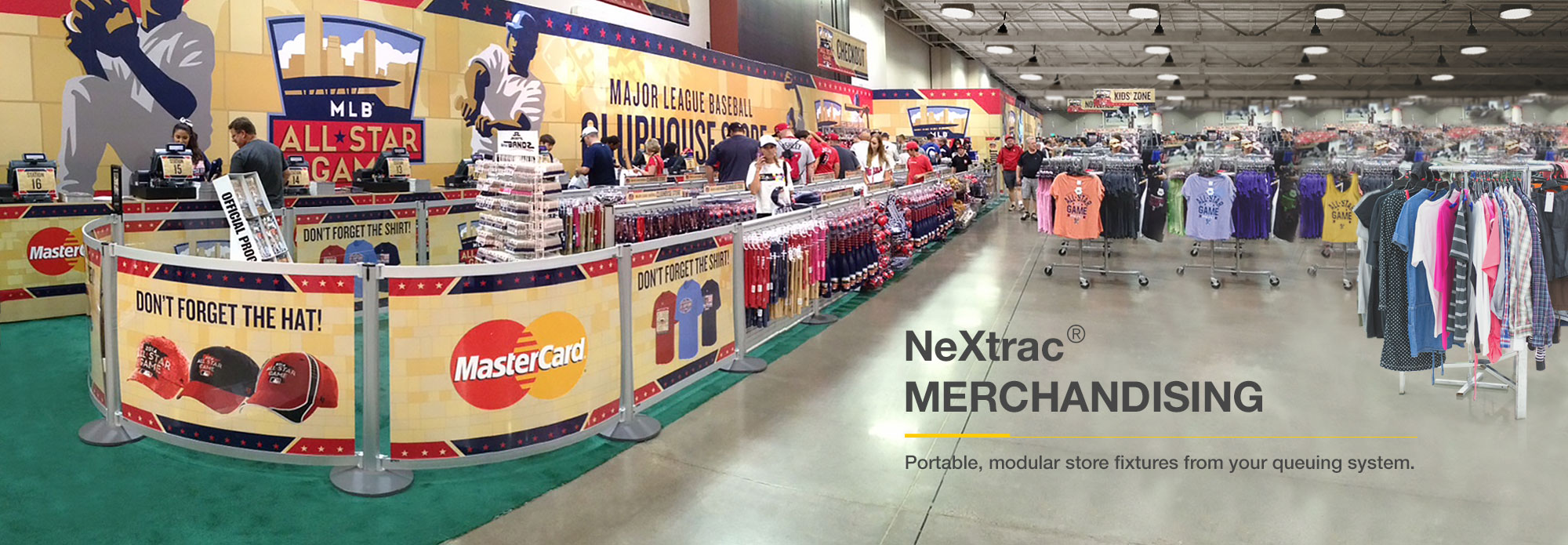 Retail Store Fixtures for In-Queue Merchandising