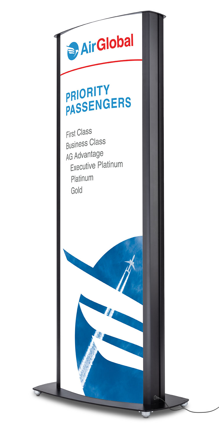 Edge Tower Backlit Signage System