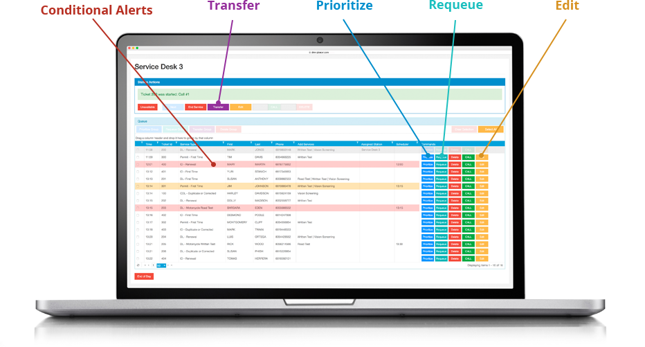 Qtrac VR Virtual Queue Management System